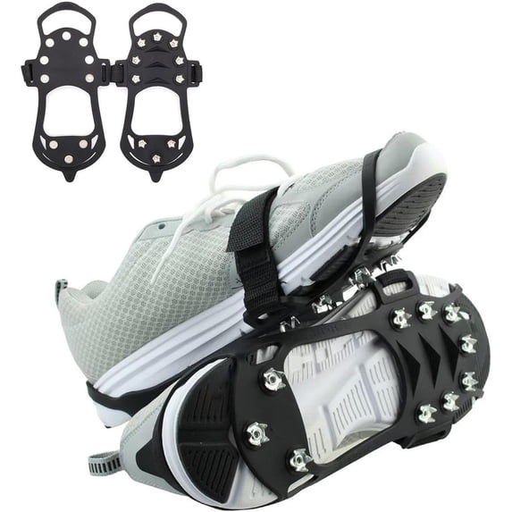 Ice Grips For Boots Lightweight Crampon Cleats for Walking on Snow ...