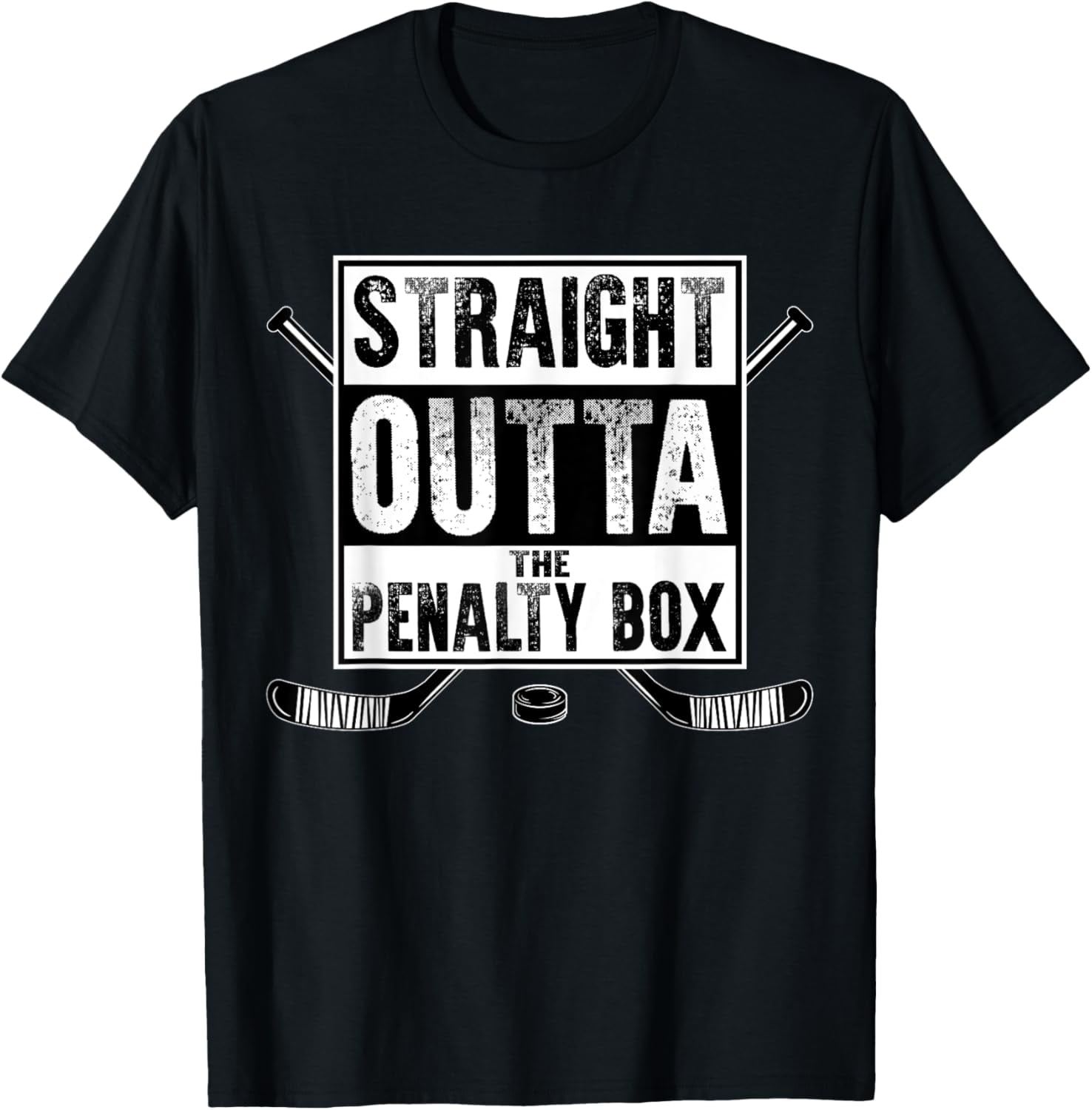 Ice Hockey Player Gift Straight Outta The Penalty Box T-Shirt - Walmart.com