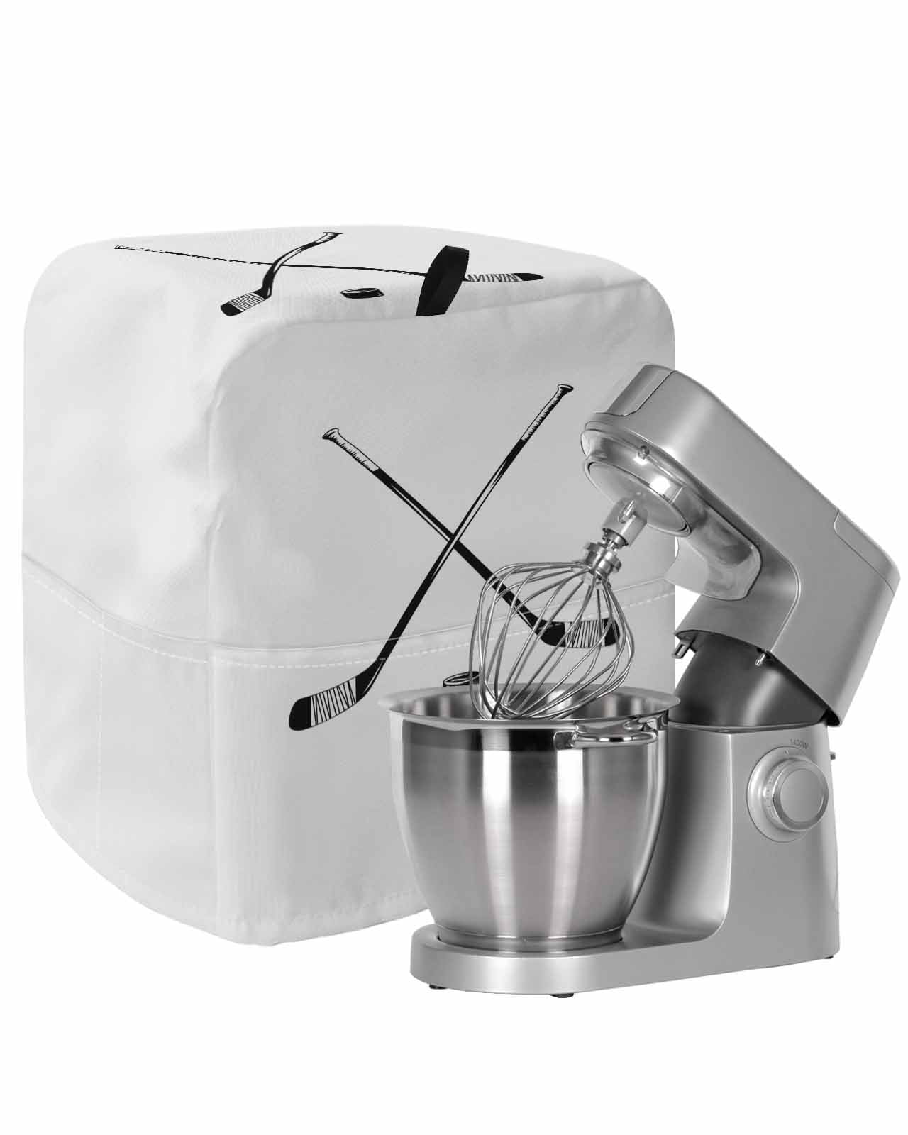 Ice Hockey Stand Mixer Dust Cover with Storage Pocket & Handles, Modern ...