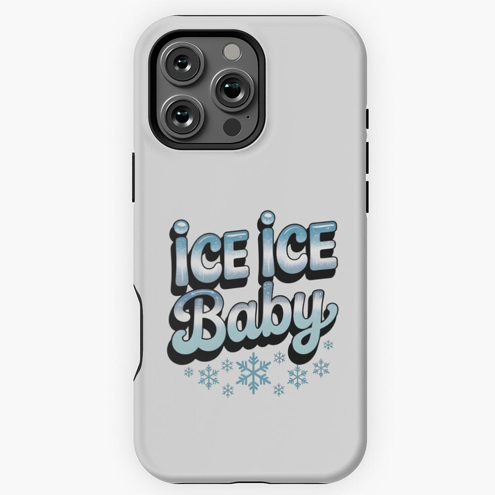 Ice Ice Baby Retro Winter Phone Case for iPhone 16 15 14 13 12 11 Pro ...