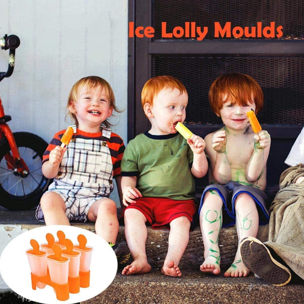 Ice Lolly Moulds Reusable DIY Frozen Ice Cream - Walmart.com