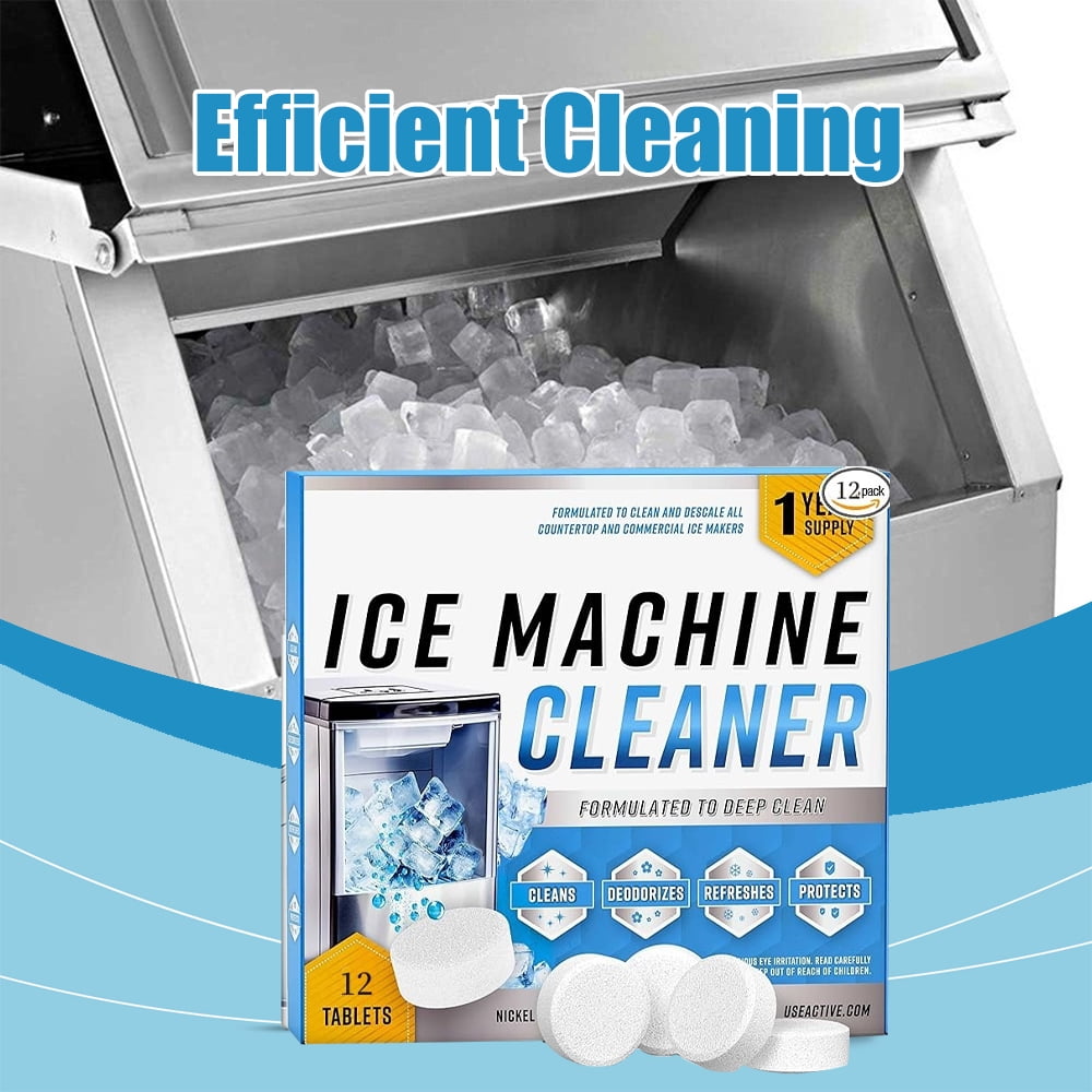 Ice Machine Cleaner Descaler Tablets - 12 Count Ice Maker Cleaner ...