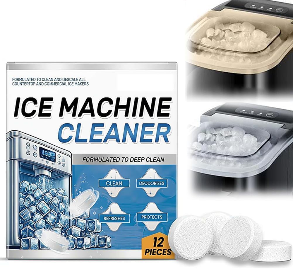 Ice Machine Cleaner Maker Descaler,12Pcs Clean Tablets for Ice Machine ...