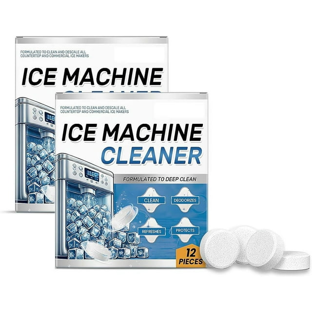 Ice Machine Cleaner Maker Descaler - 24 Clean Tablets Compatible with ...