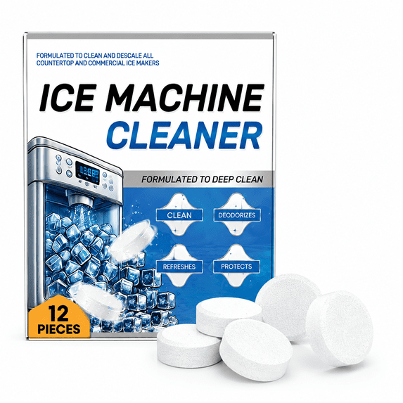 Ice Maker Cleaner Tablets, 12 Count Ice Machine Descaler, Nickel Safe ...