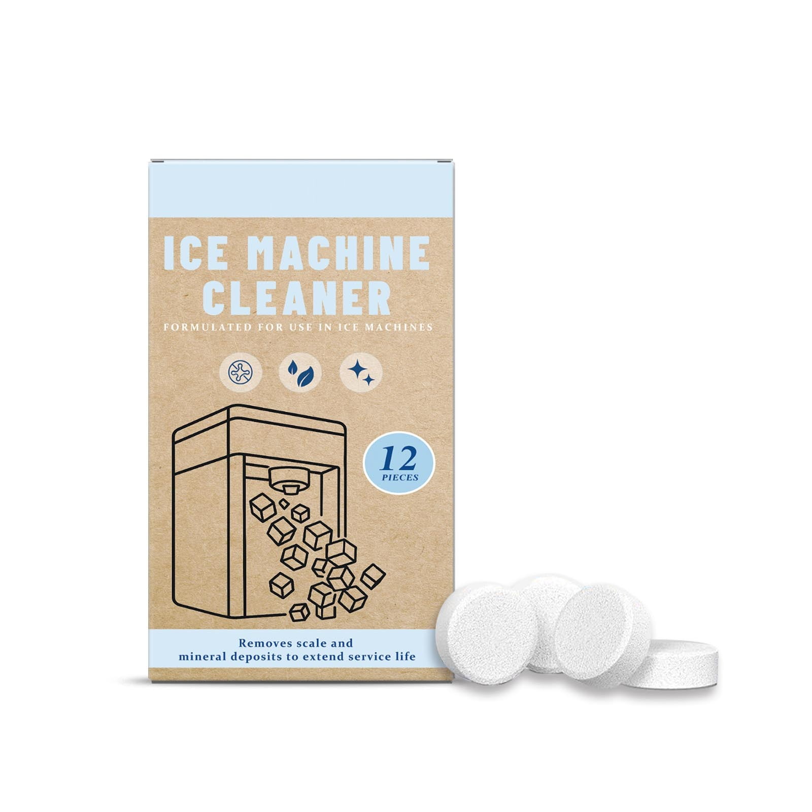 Ice Maker Cleaner Tablets | Decontamination & Descaling Effervescent ...