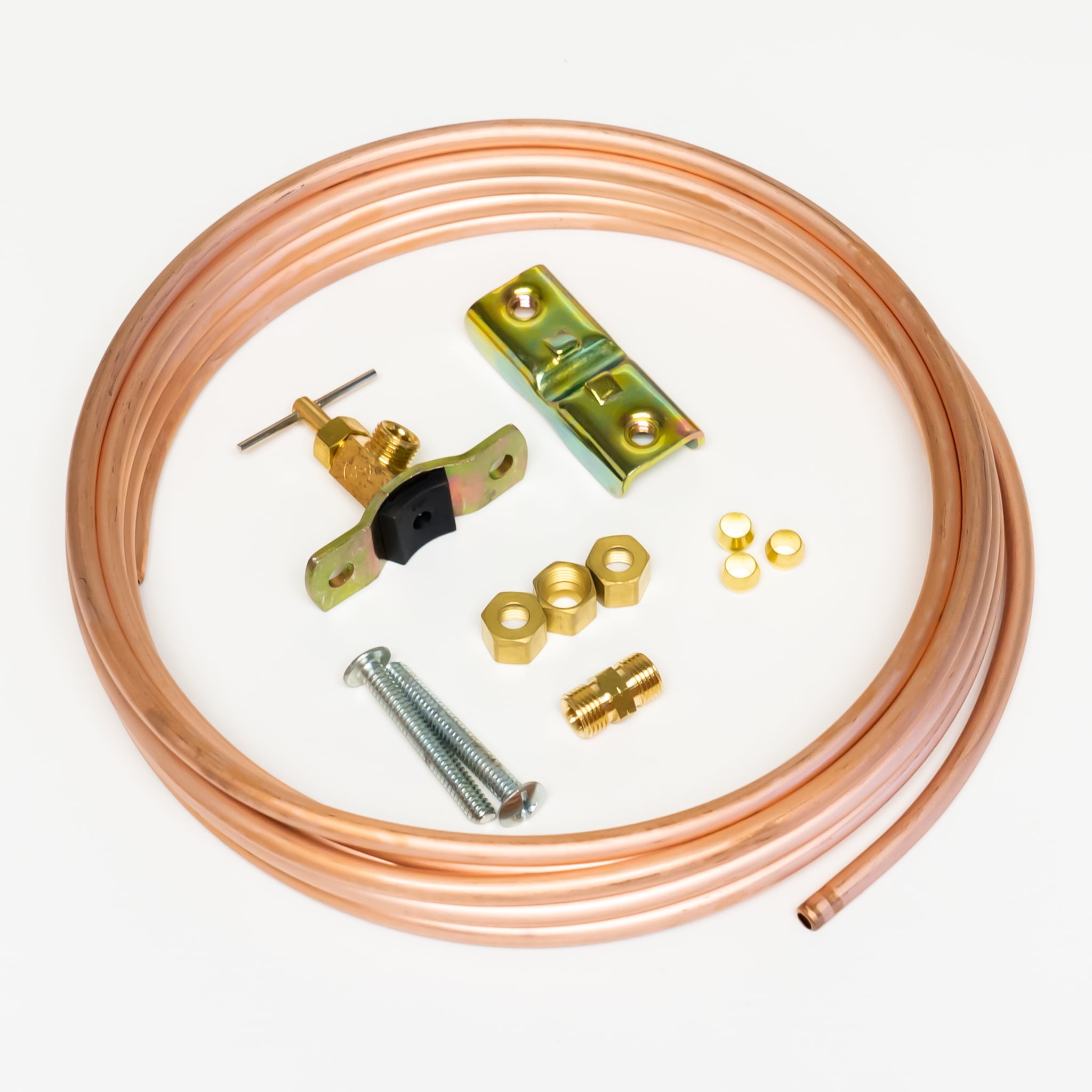 Ice Maker Copper Tubing 15' and Saddle Valve Installation Kit Choice ...