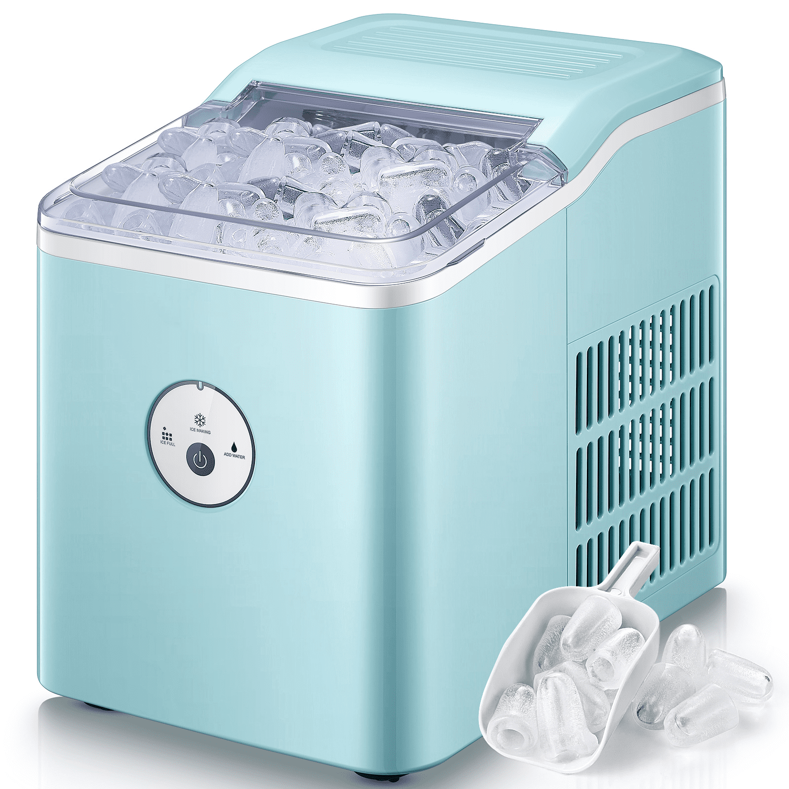 Ice Maker, Countertop, 28 lbs Ice in 24 Hrs, 9 Bullet Ice in 5 Minutes ...