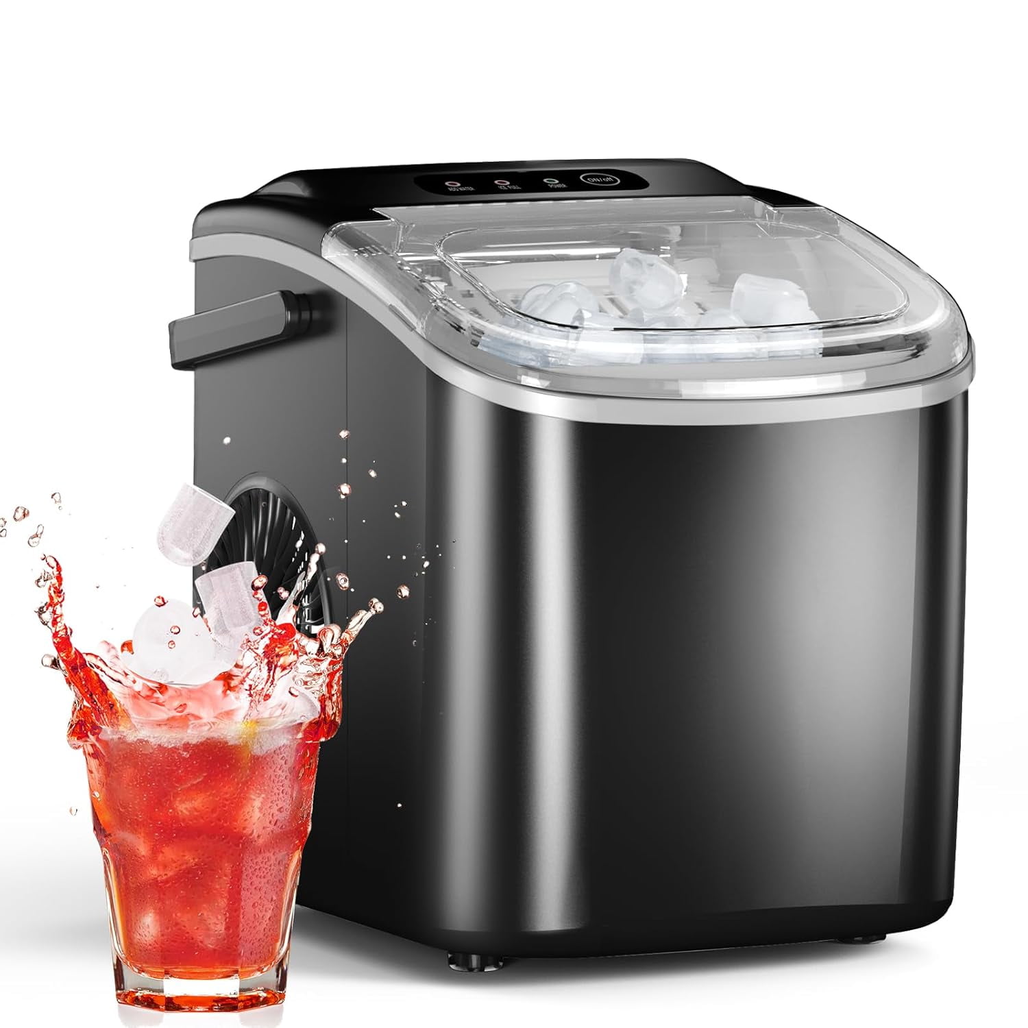 Ice Maker Countertop, Efficient Easy Carry Ice Machine, Self-Cleaning ...