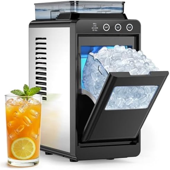 Ice Maker Countertop, Portable Ice Machine with External Water Tank, 8 ...