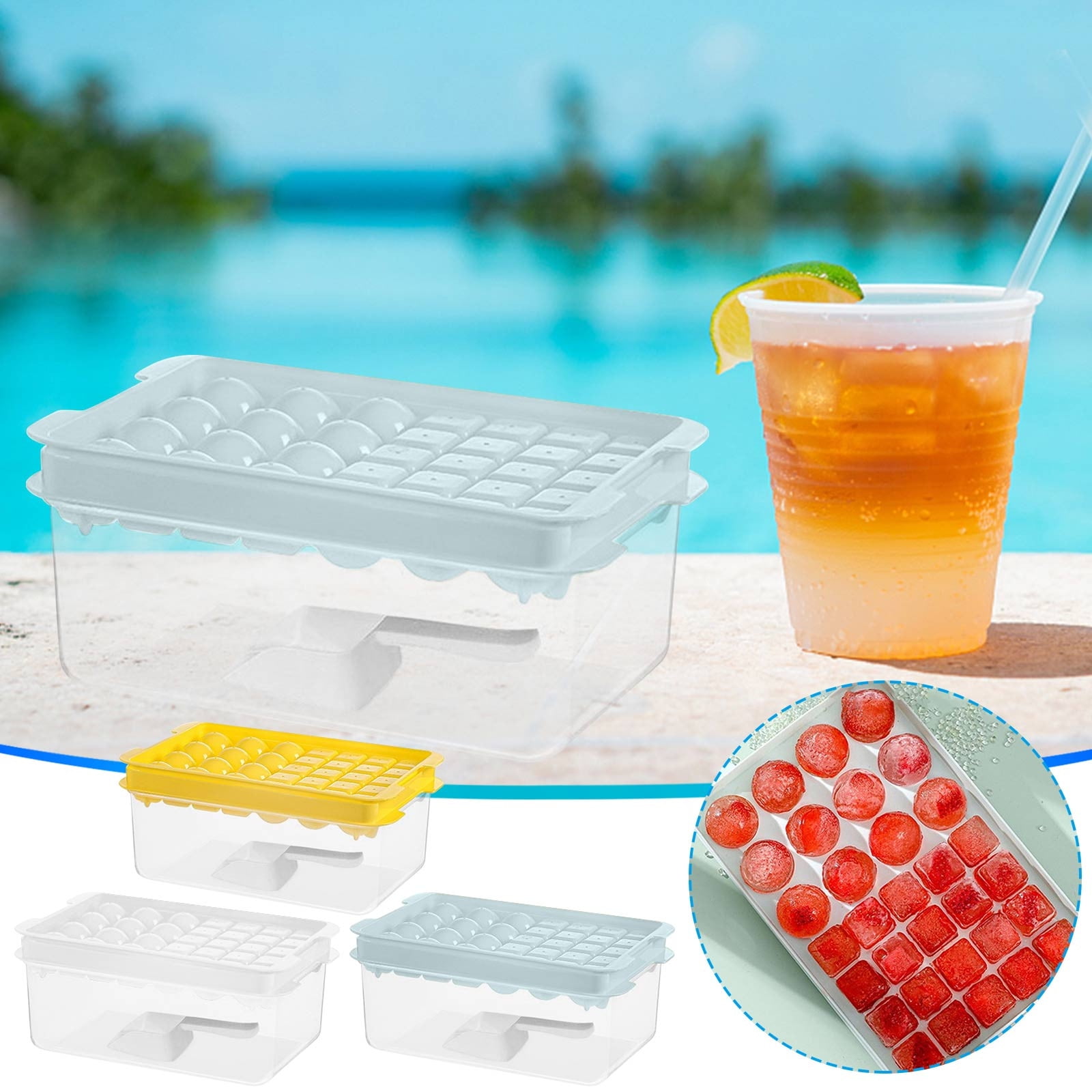 Ice Maker for Drinks, Shaped Ice Pellets, Circular Ice Balls, Double ...