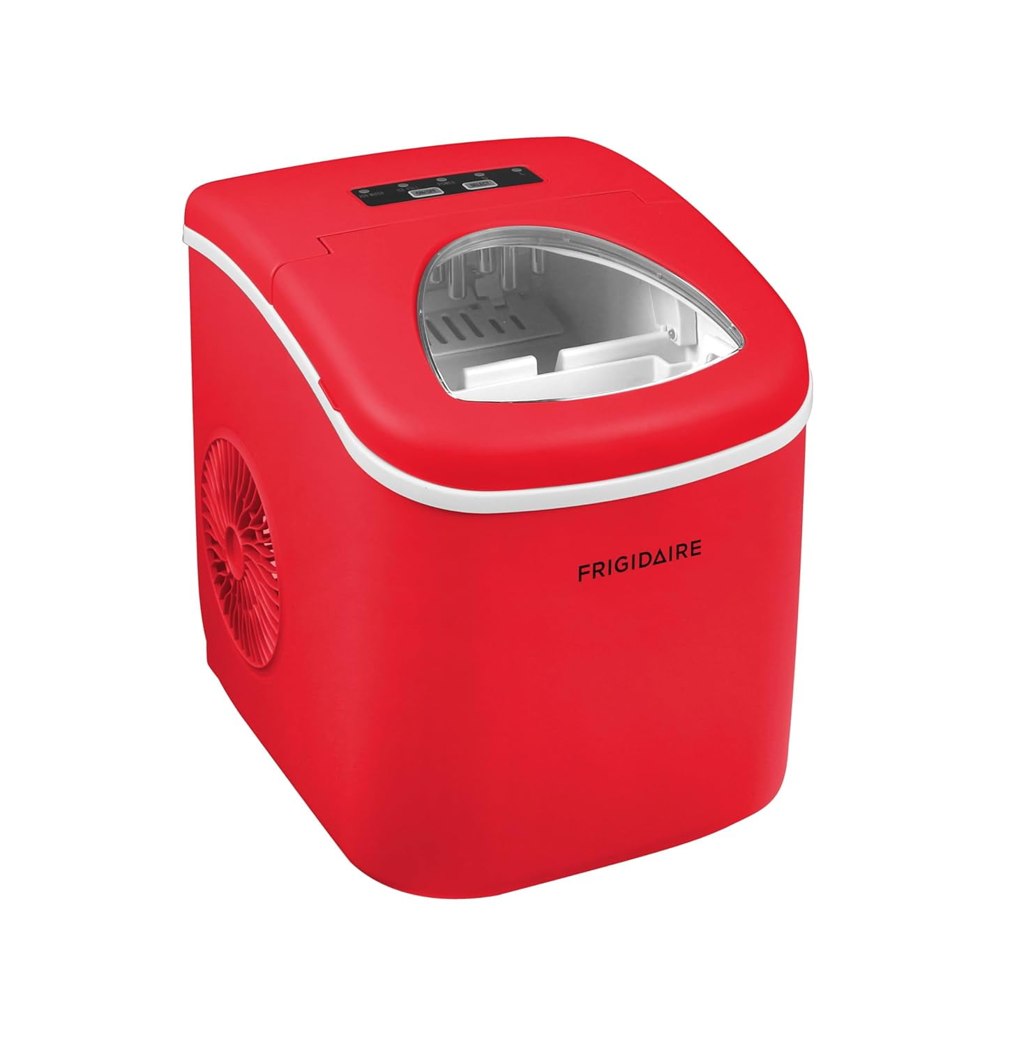 Ice Maker EFIC102-RED, Countertop Ice Maker with Transparent Window ...