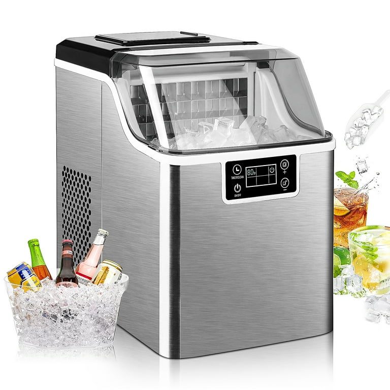 Kismile Nugget Ice Maker Countertop,Portable Compact Ice, 48% OFF
