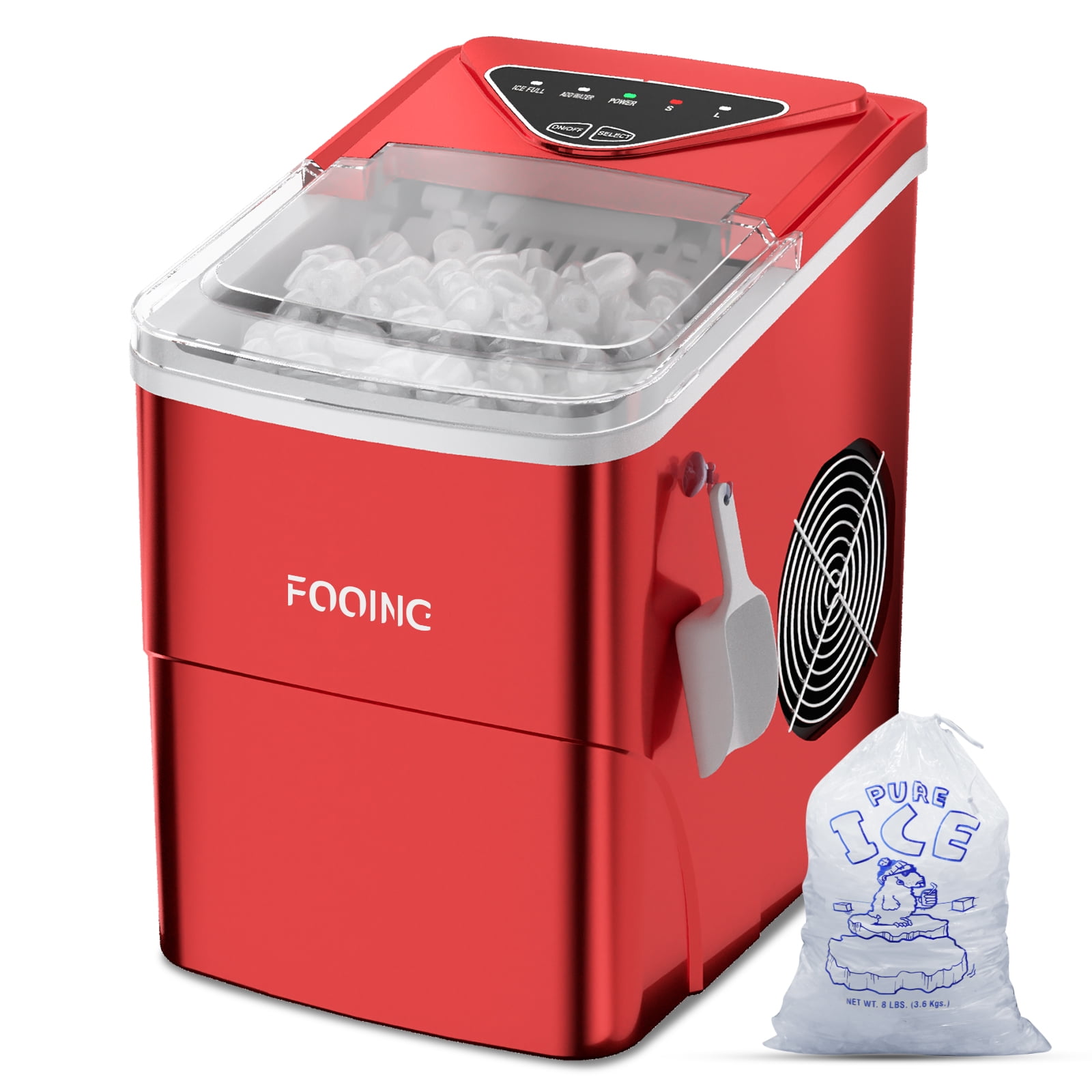 Ice Maker Machine Countertop, Automatic Self-Cleaning Refrigerator 9 ...