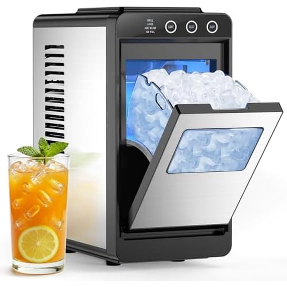 Ice Maker, Portable Ice Makers Countertop with Self-Cleaning, 8 Cubes ...