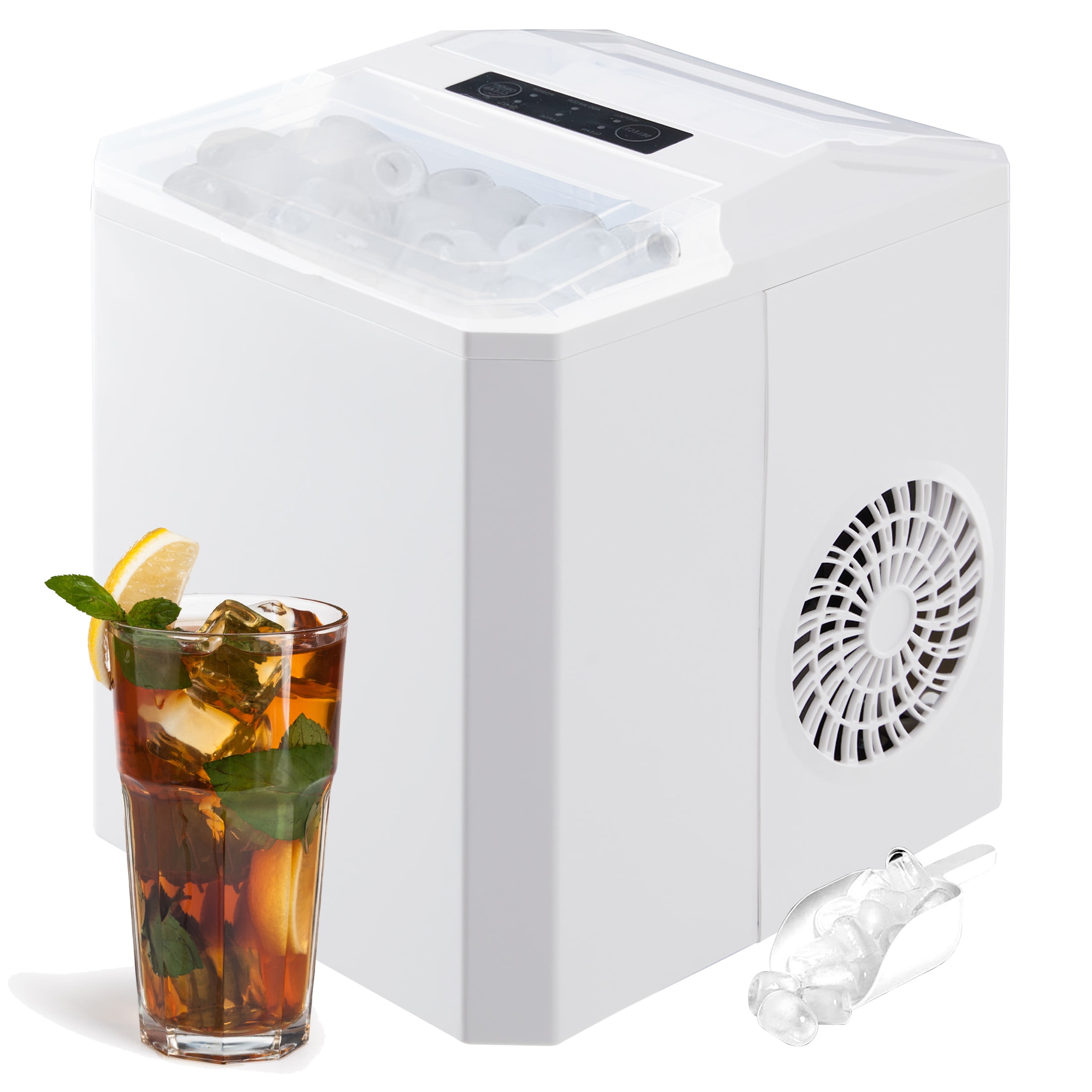 WANAI Portable 26.5lb Ice Maker, Compact Ice Cube Maker with Scoop ...
