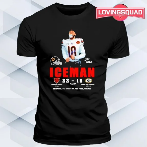 Ice Man Caleb Williams Signature Dec 2025 T-Shirt - Walmart.com