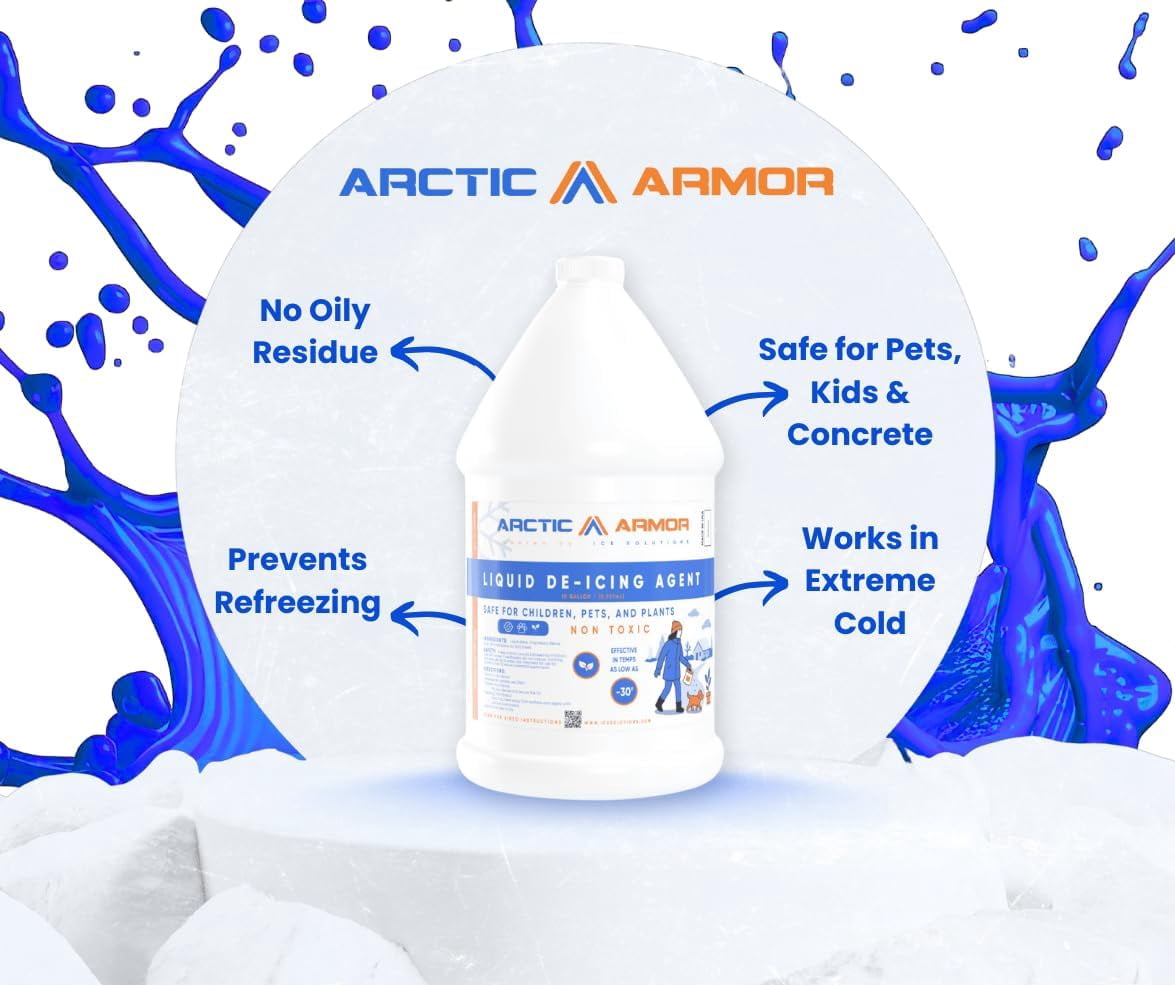 Ice Melt 5 -Gallon Liquid De-Icing Solution | Pet Safe Alternative ...