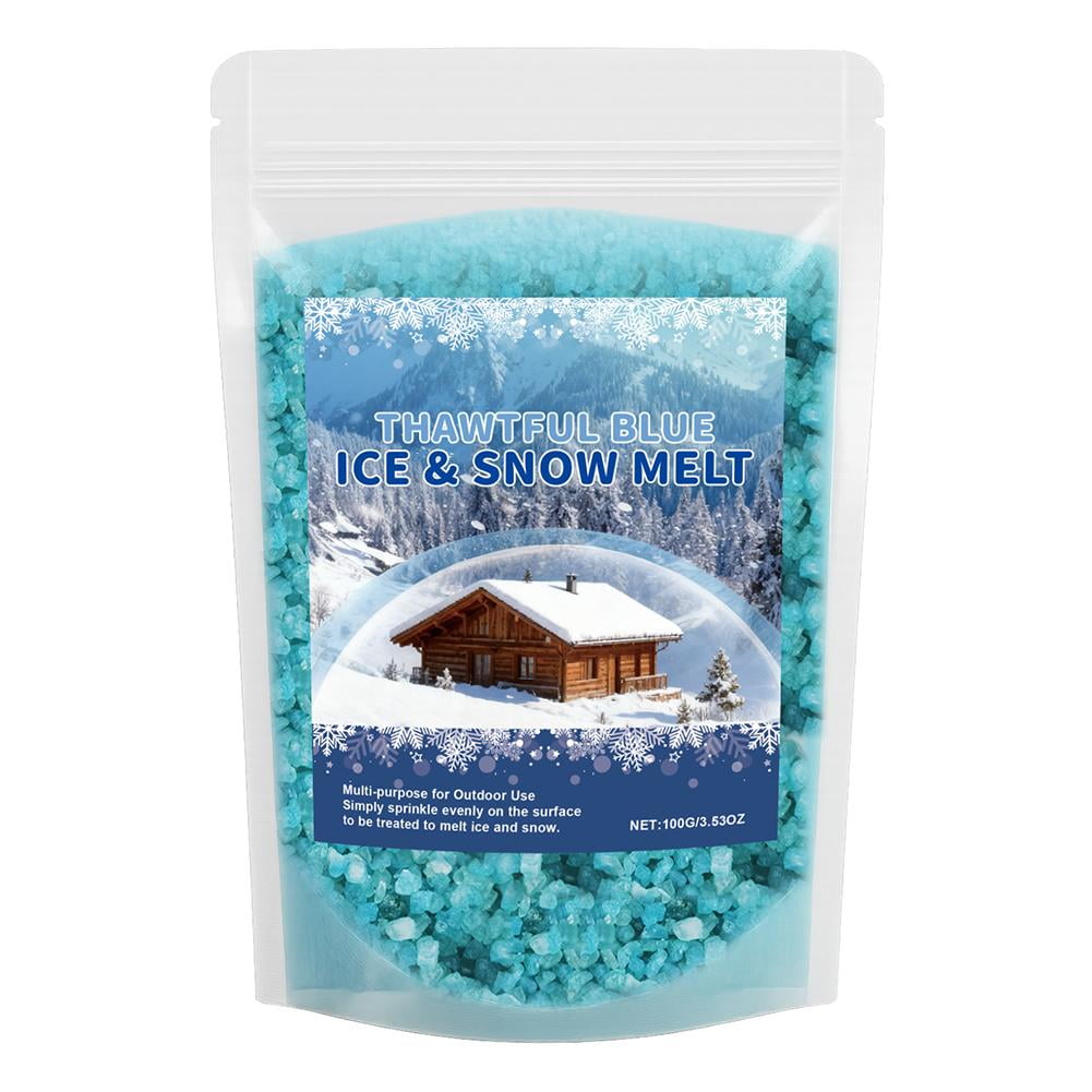 Ice Melt, Fast-Acting Blue Ice Melt Pellets for Driveways, Walkways ...