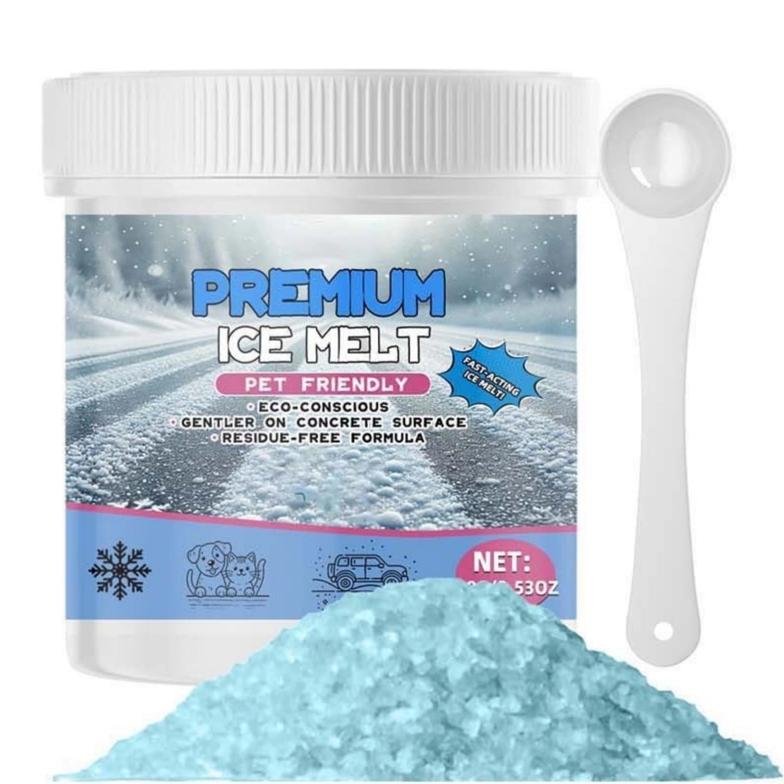 Ice Melt,Pet Safe Ice Melt,Pet Friendly Ice Melt,Rock Salt For Snow,Pet ...