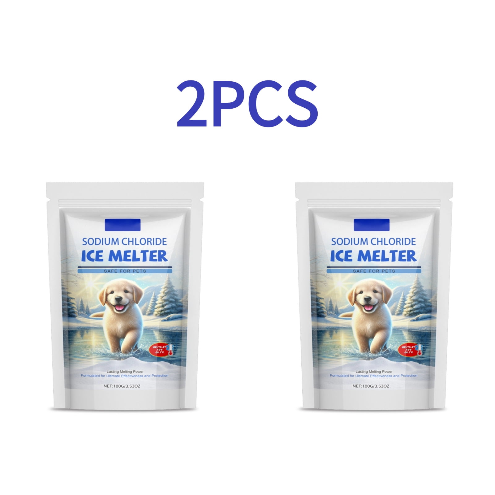 Ice Melt, Pet Safe Ice Melt, Premium Snow Melter, Pure Sodium Chloride ...