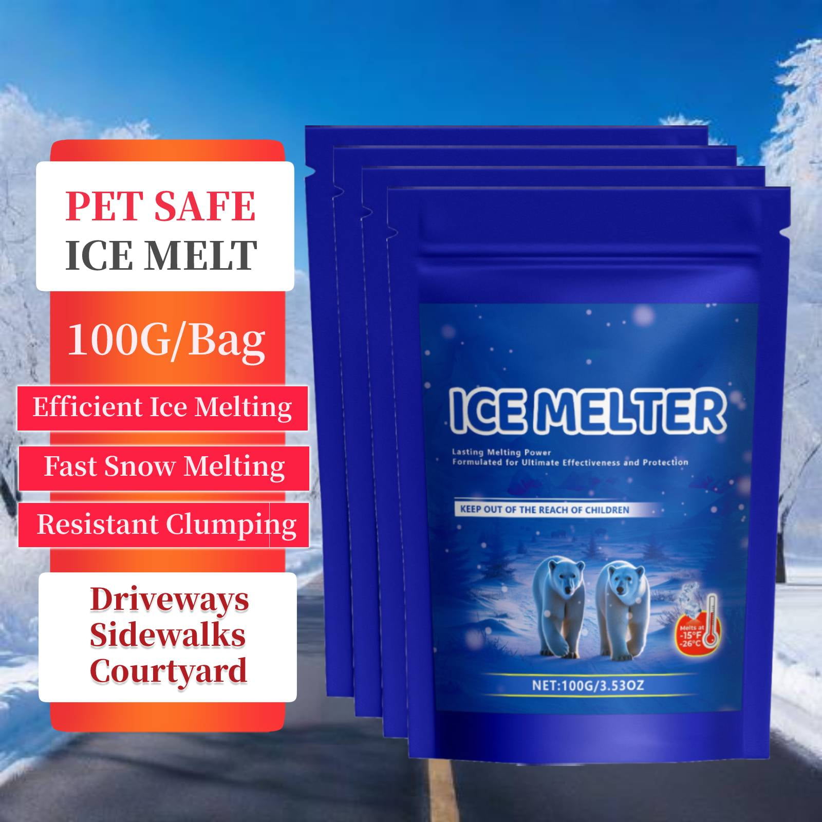 Ice Melt Pet Safe Magnesium Chloride Ice Melt Salt Spreader For Snow ...