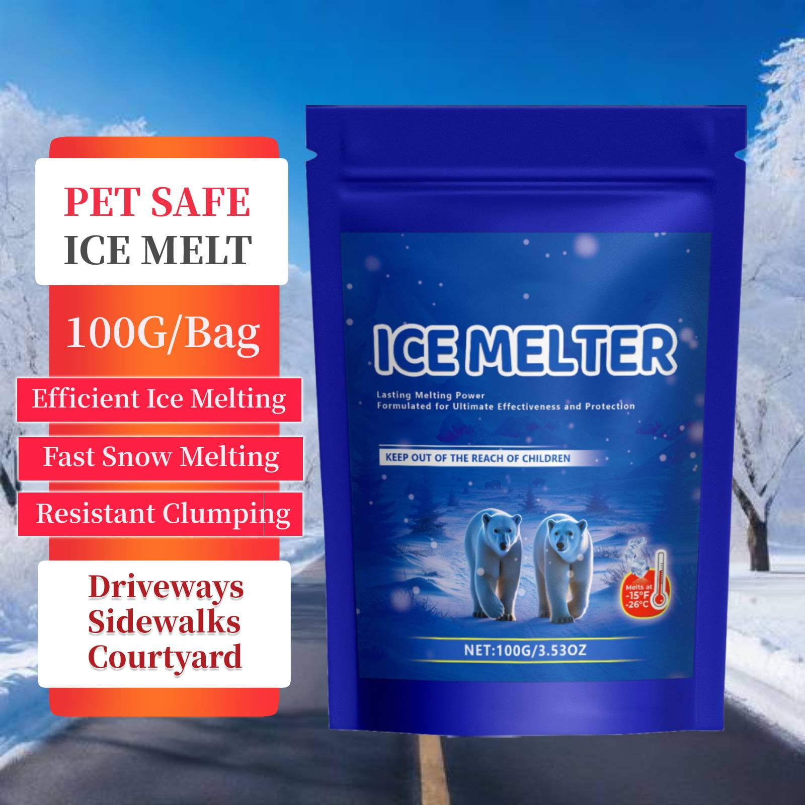 Ice Melt Pet Safe Safe Step Sure Paws Ice Melt Rock Salt For Snow Snow ...