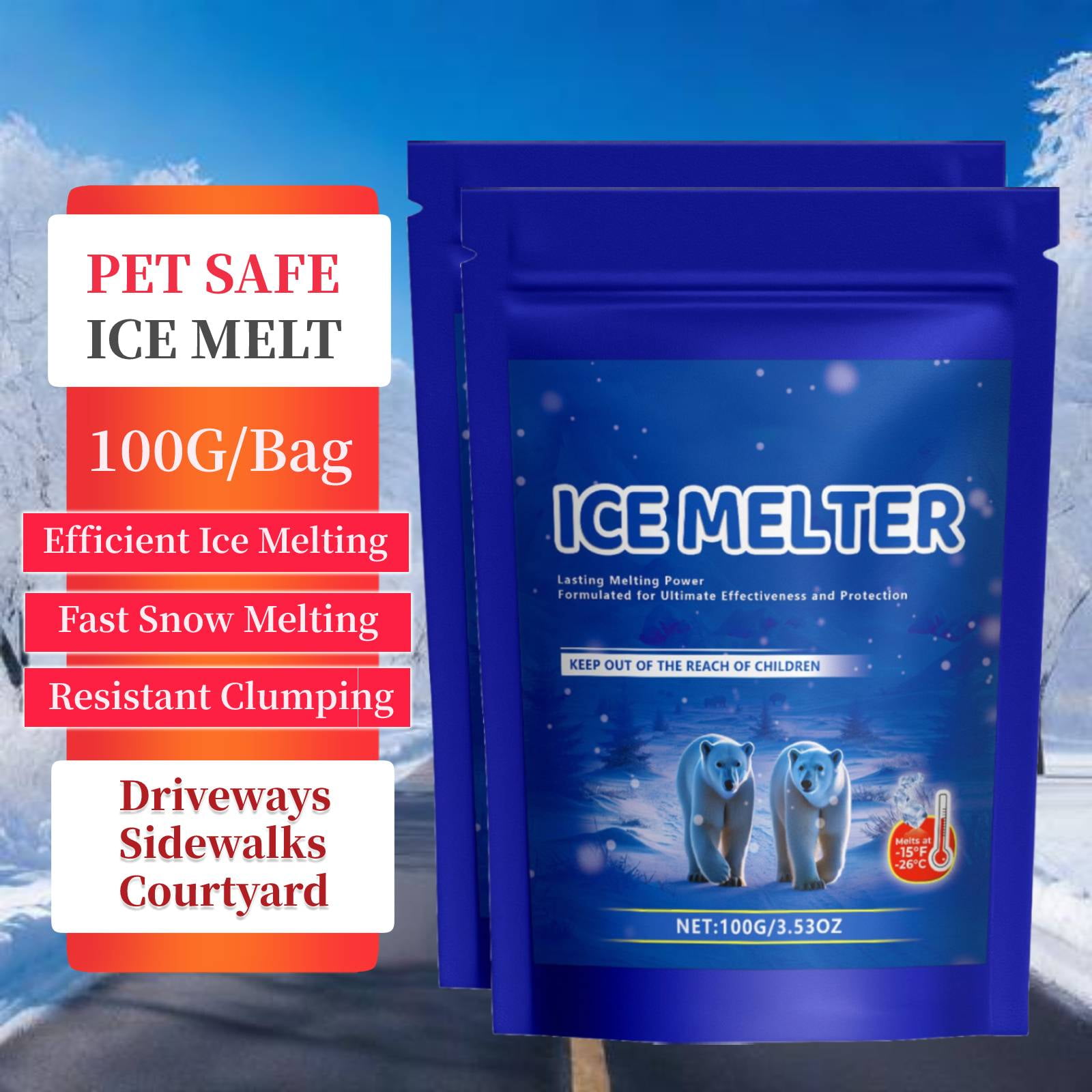 Ice Melt Pet Safe Safe Step Sure Paws Ice Melt Rock Salt For Snow Snow ...