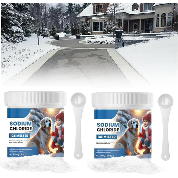 Ice Melt Safe for Pets & Surfaces, Snow Salt Ice Melt Pet Friendly for ...