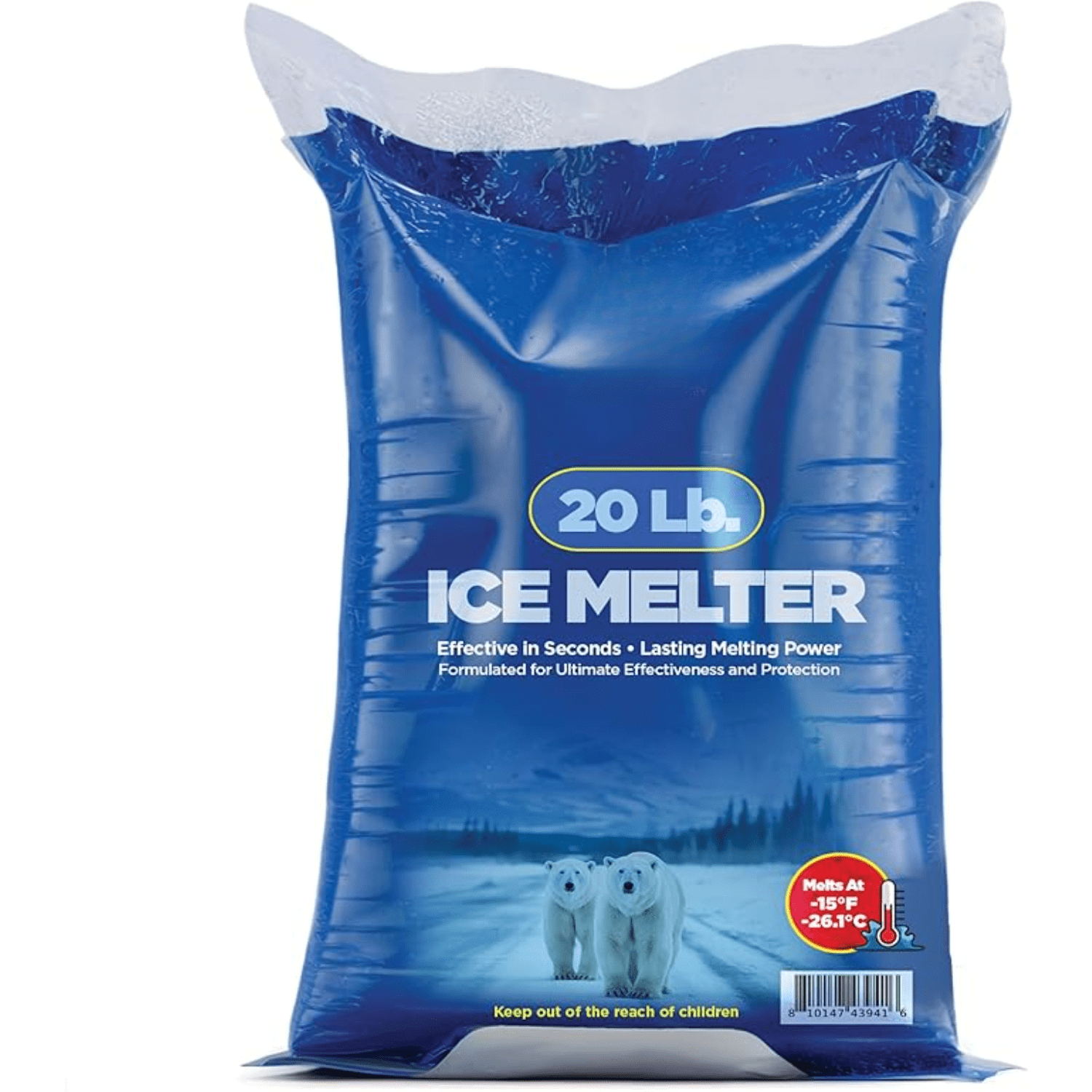 Ice Melt Safer for Concrete -20 lb Bag, Snow Salt Ice Melt, Salt for ...