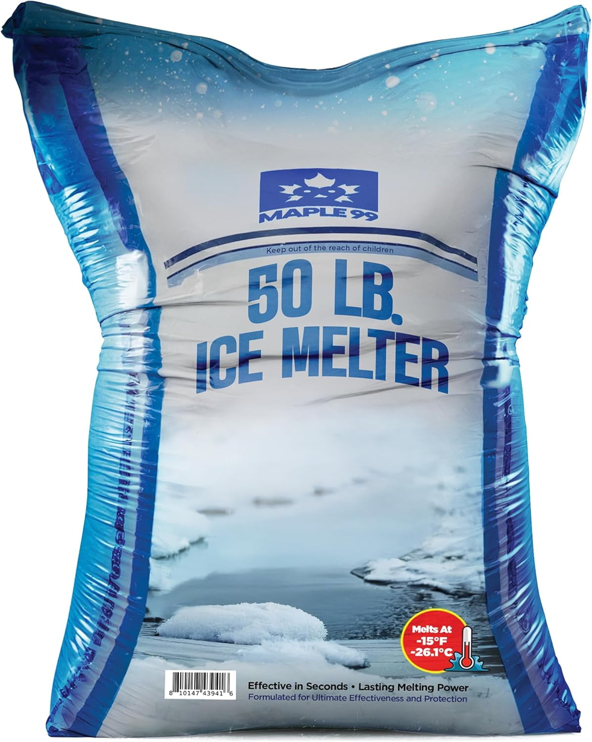 Ice Melt Safer for Concrete - 50 lb Snow Calcium Salt Ice Melt, Salt ...