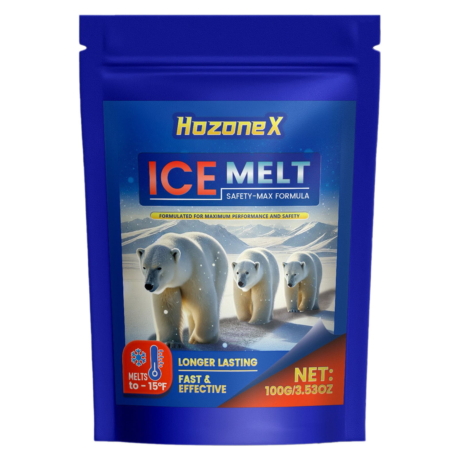 Ice Melt, Sodium Chloride Snow Salt Ice Melt for Sidewalk, Driveway and ...