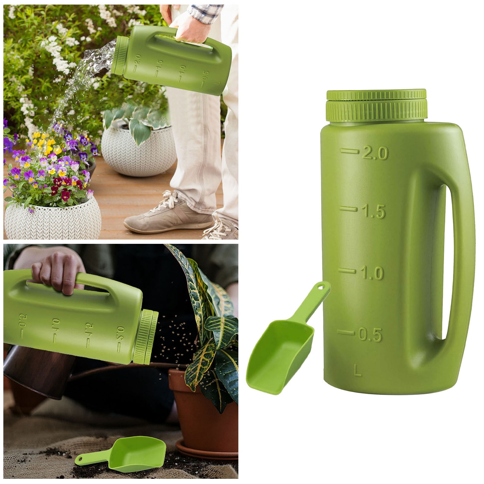 Ice Melt Spreader Handheld Shaker 2L Spreader With 7 Adjustable Opening ...