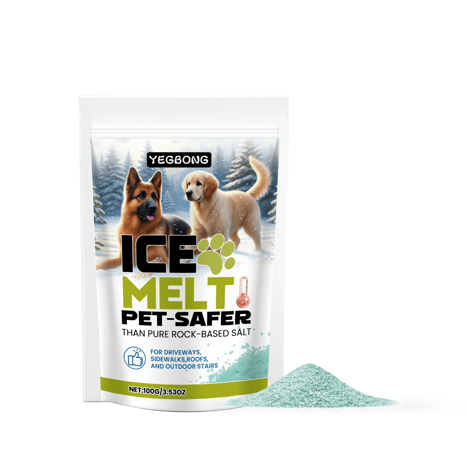 Ice Melting Agent – Snow & Ice Remover for Driveways, Walkways, and ...