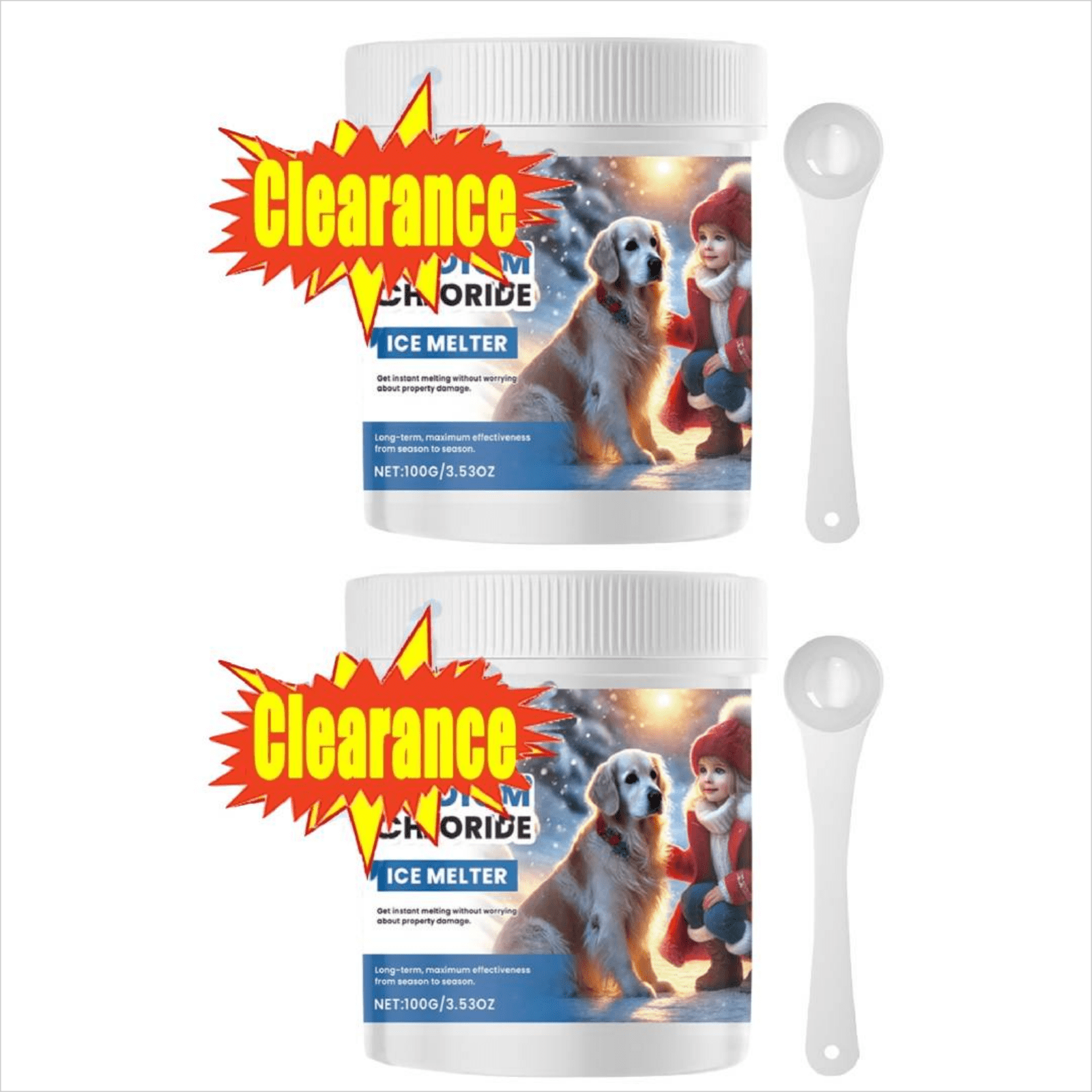 Ice Melting Salt, Fast-Acting & Powerful, Pet & Eco-Friendly Pellets 2 ...