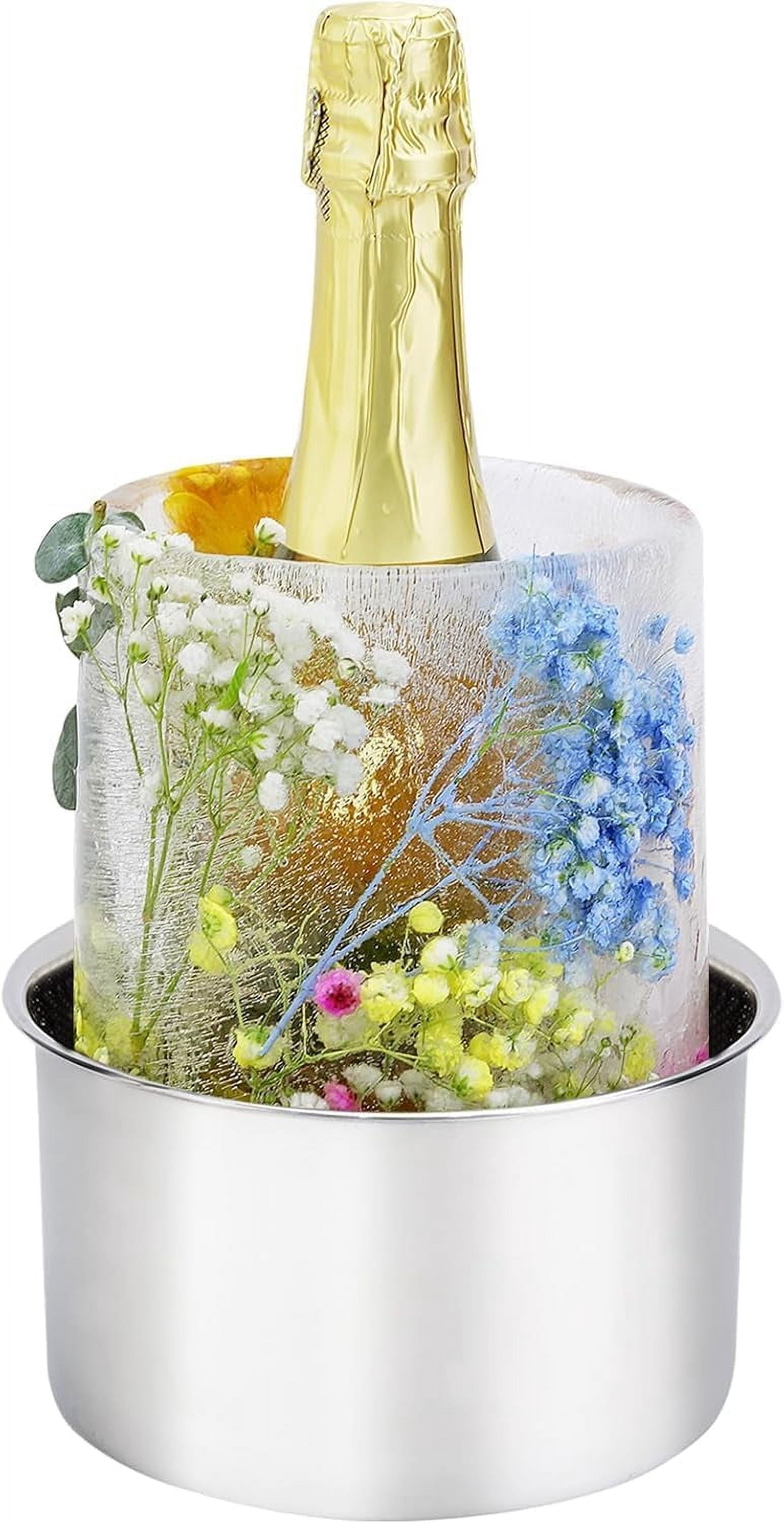 Ice Mold,Ice Bucket Mold, Mold Wine Bottle Chiller,DIY for Champagne ...
