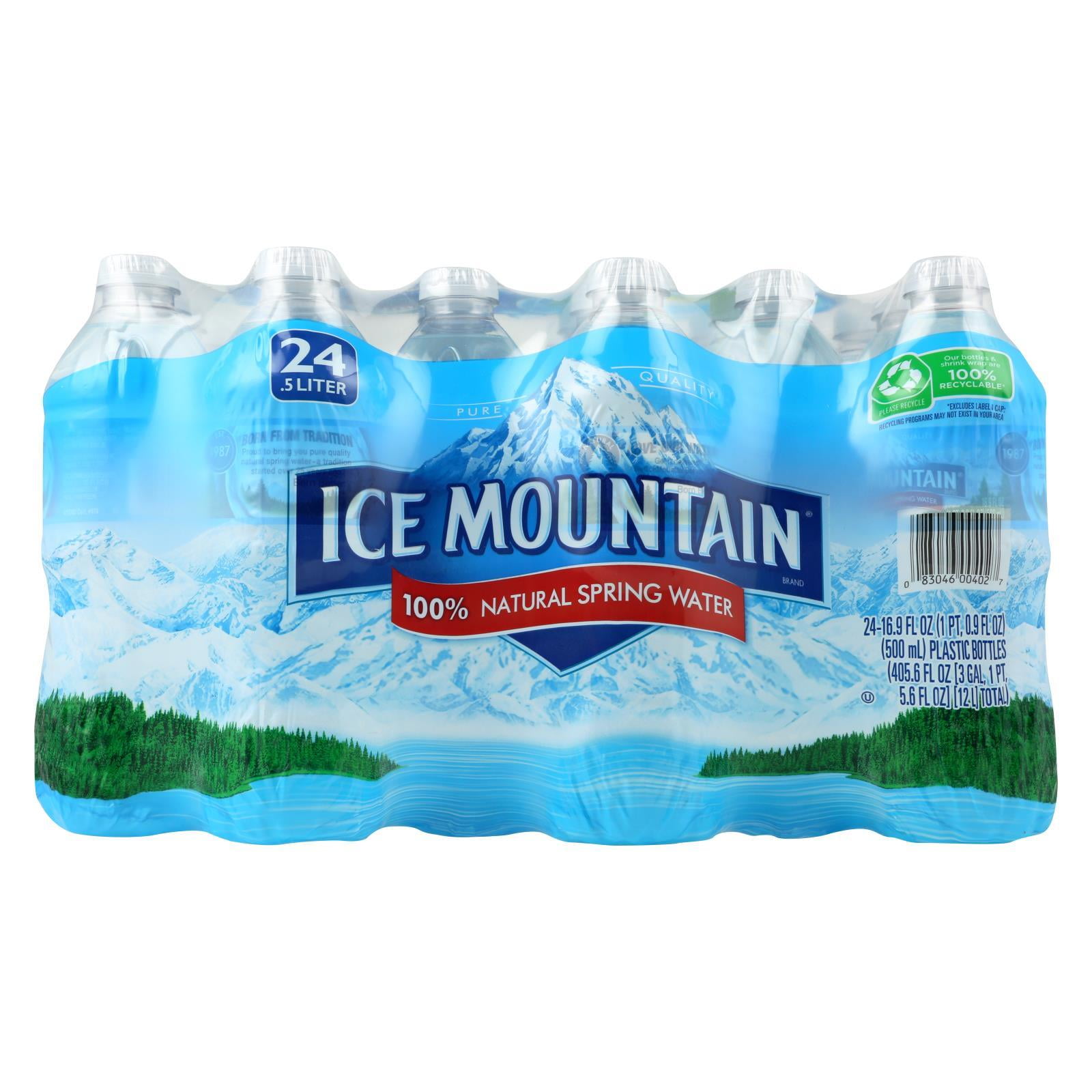 Ice Mountain - Natural Spring Water - 24/500 mL - Walmart.com