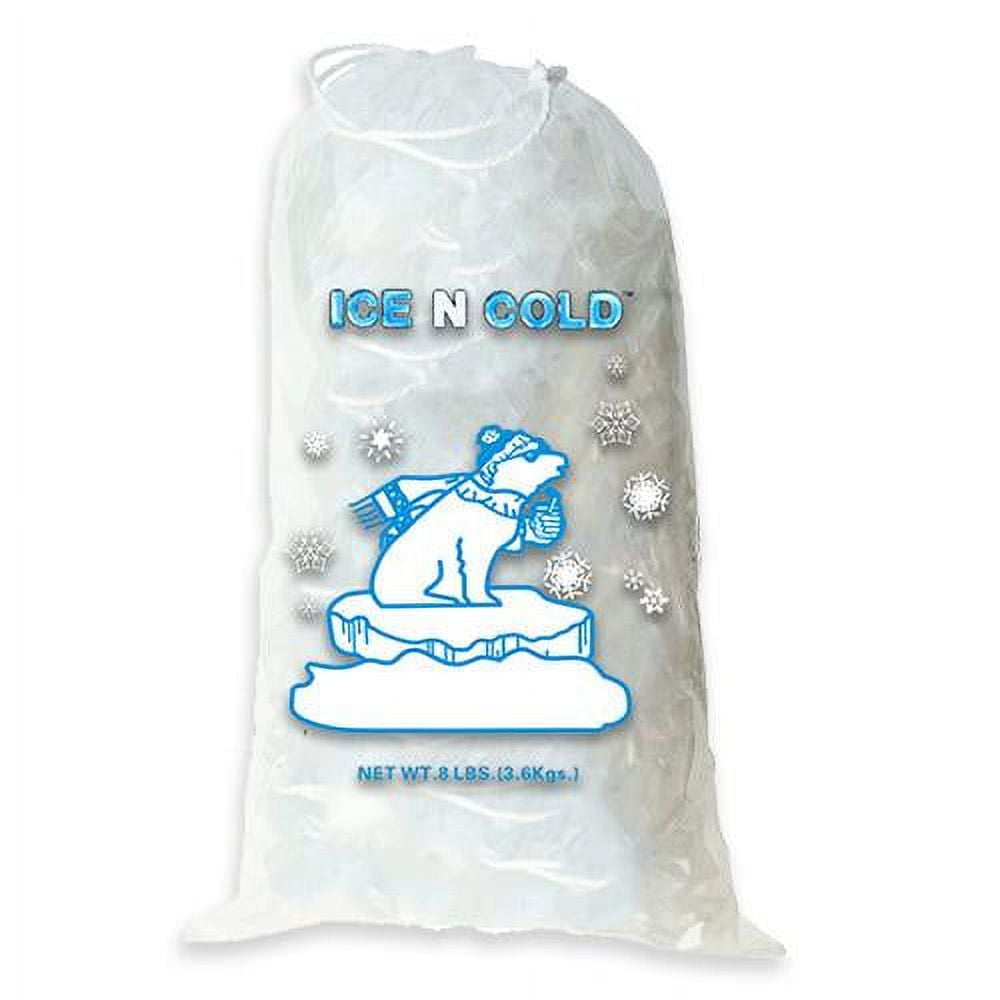 Ice N Cold Heavy Duty Drawstring Ice Bags - 8lb Capacity, 400 Count ...
