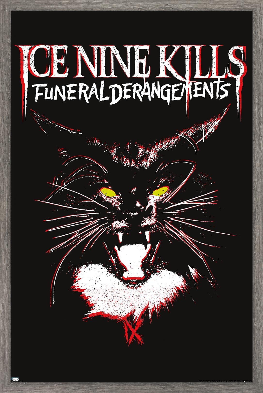 Ice Nine Kills - Cat Funeral Derangements Wall Poster, 22.375" x 34 ...