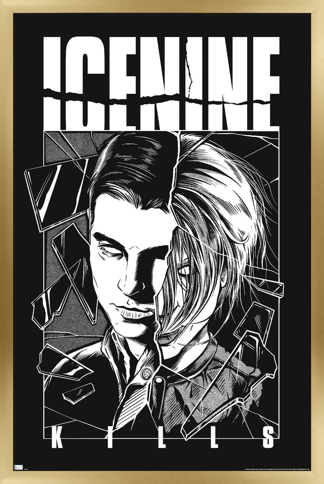 Ice Nine Kills - Split Face Wall Poster, 22.375" x 34" Framed - Walmart.com
