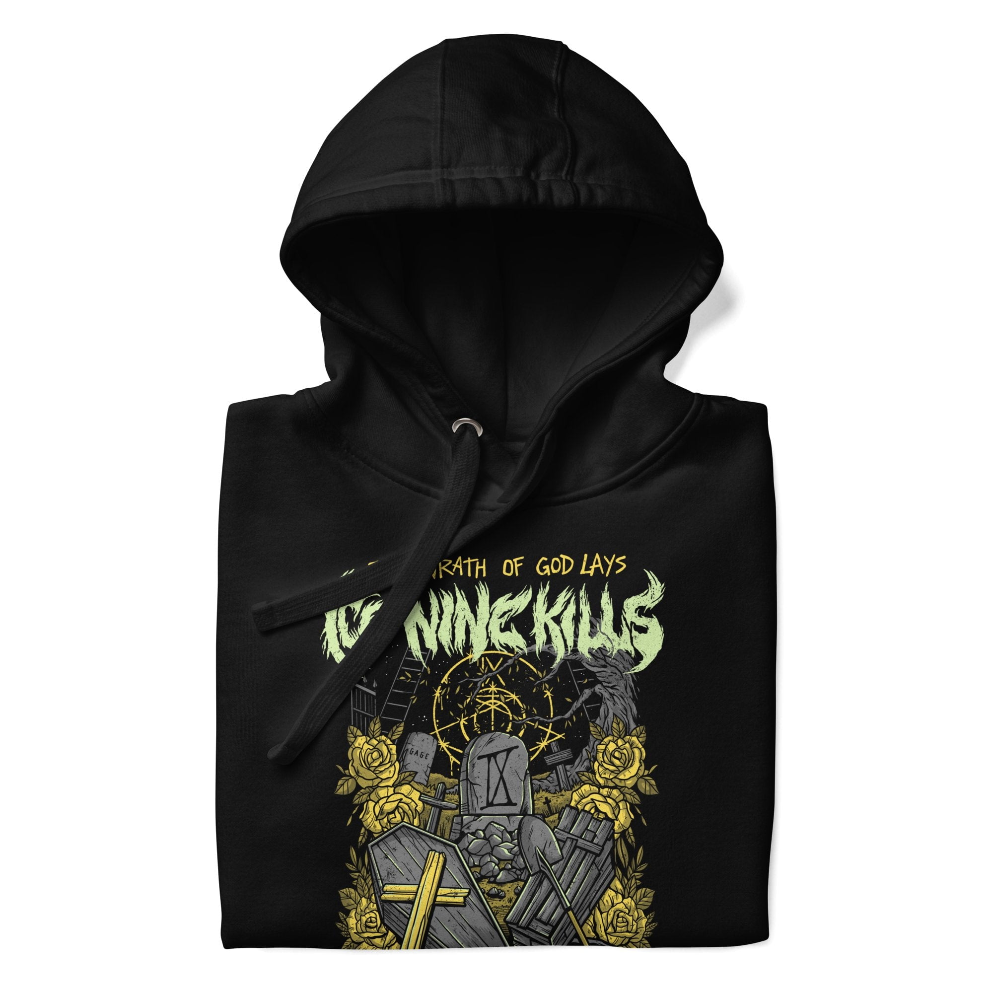 Ice Nine Kills Yellow - Small Wrath Classic Unisex Hoodie - Black ...