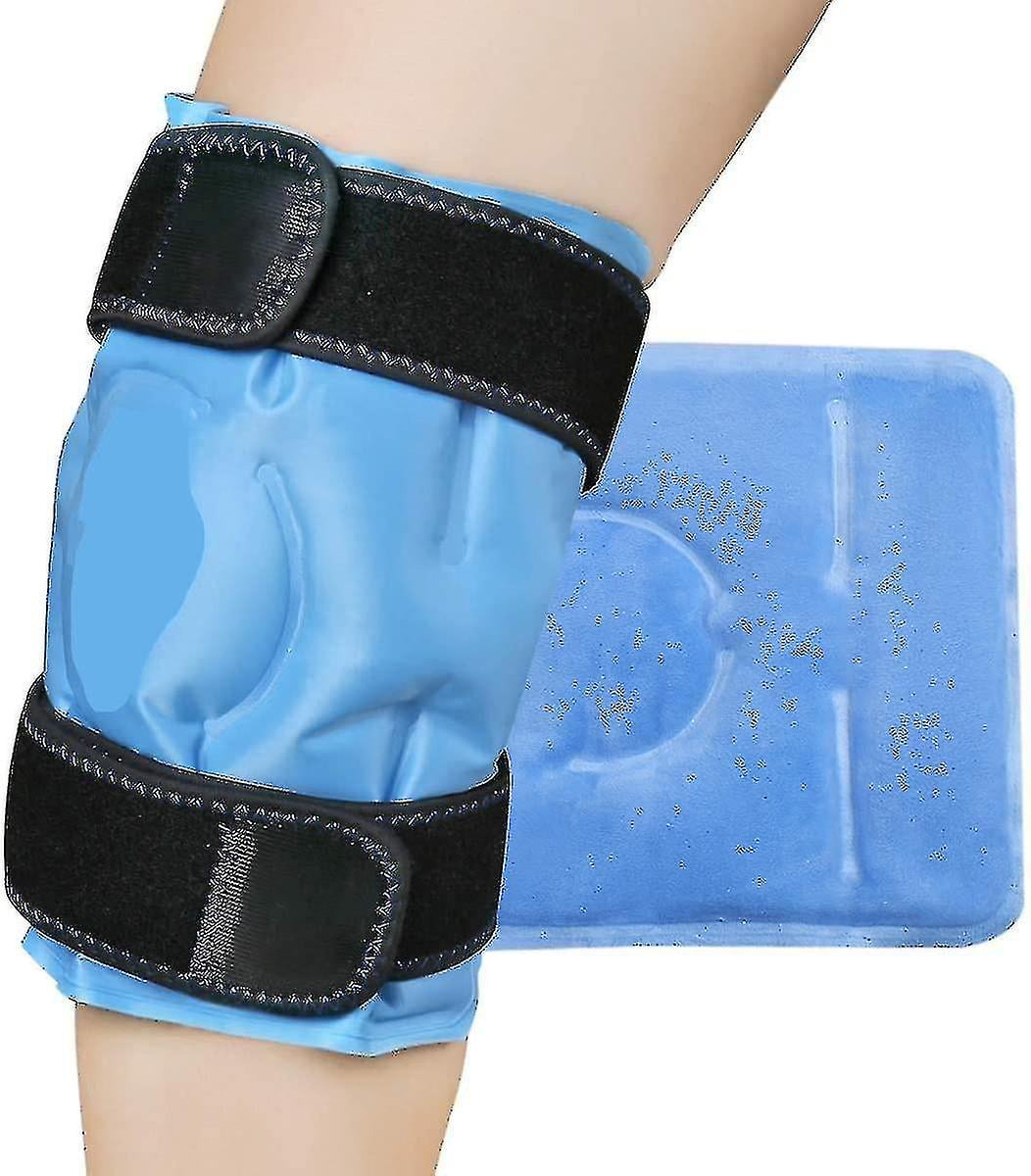 Ice Pack For Knee Pain Relief, Reusable Gel Ice Wrap For Leg Injuries ...