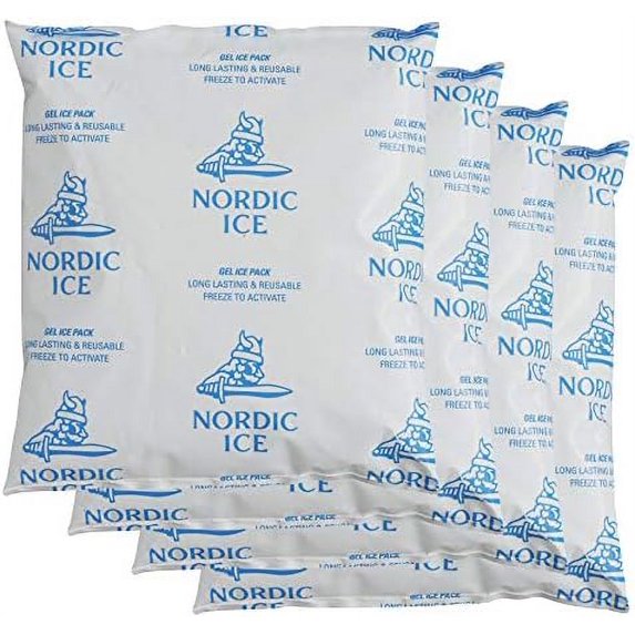 Ice Packs 16oz (Pack of 4) - Cooler Accessories - White - Walmart.com