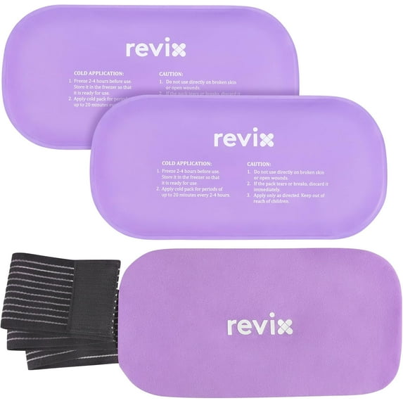 Ice Packs for Injuries Reusable, 2 Packs Hot and Cold Pack with ...