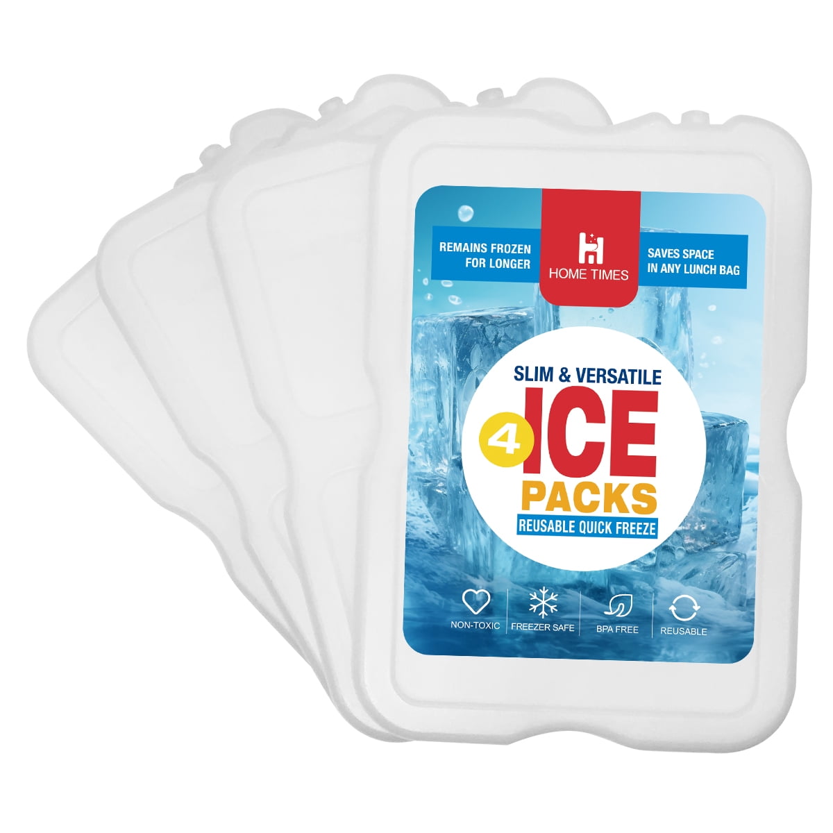 Ice Packs for Lunch Bags, Cooler, Freezer Packs for Lunch Box, Cooler ...