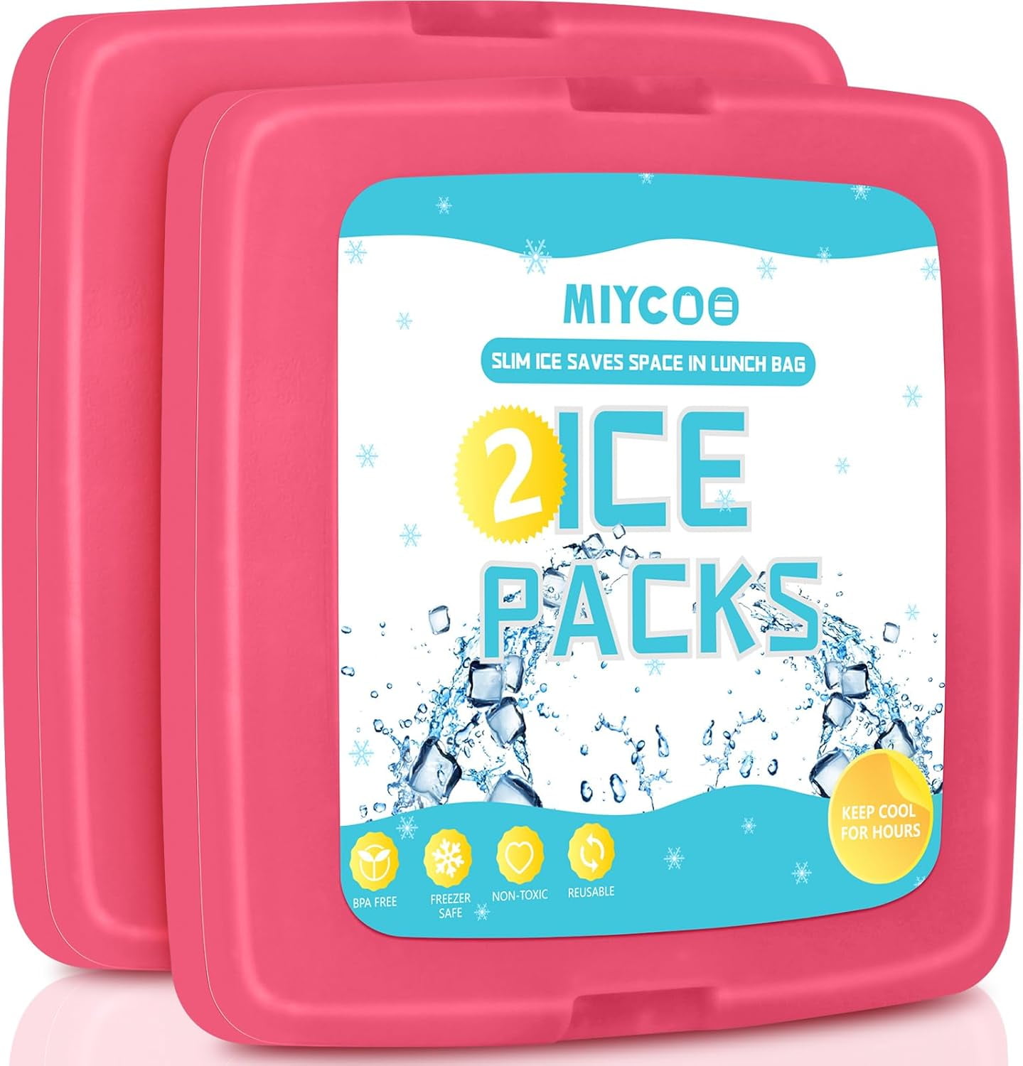 Ice Packs for Lunch Boxes & Lunch Bag - Quick Freeze Ice Pack Space ...