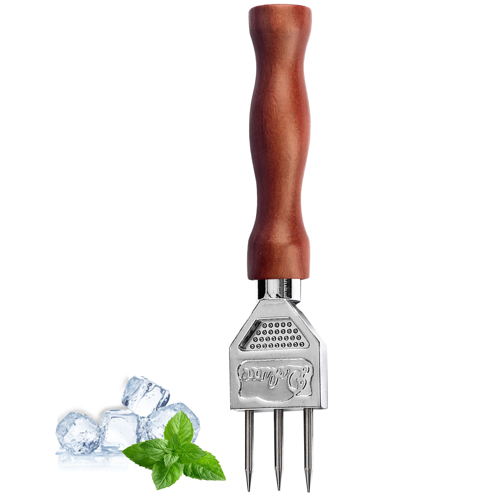 Three Pronged Stainless Steel Ice Pick - Durable Kitchen Carving Tool ...