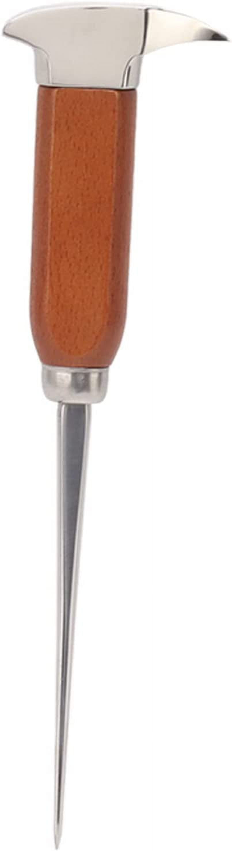 Ice Pick with Wood Handle Stainless Steel Ice Chipper Ice Crusher Tool ...