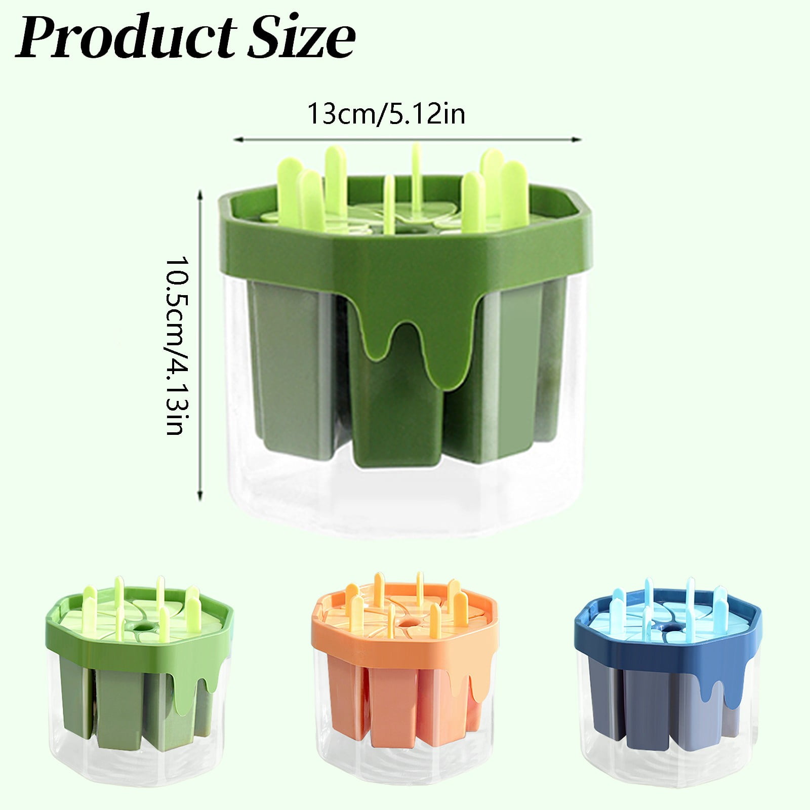 Ice Pop Mold, 8 Cavity Ice Cream Mold Set, Ice Pop Molds with Lid ...