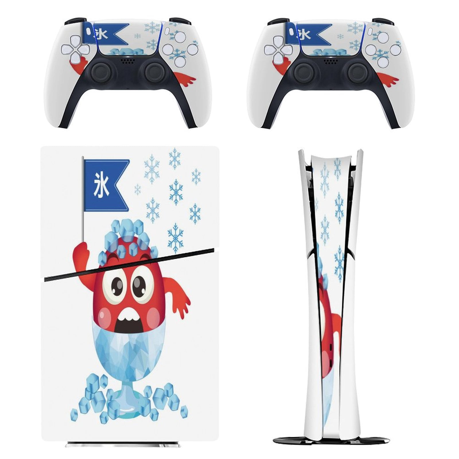 Ice Red PS5/PS5 Slim Digital Disc Skin Sticker For Console And ...